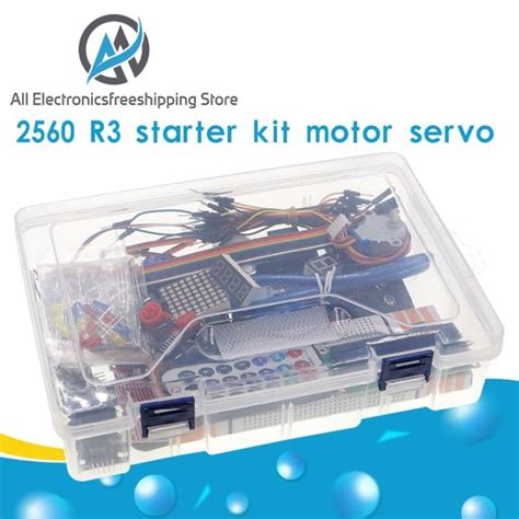 Mega 2560 R3ชุดสตาร์ทมอเตอร์ Servo Rfid รีเลย์ช่วงอัลตราโซนิก Lcd