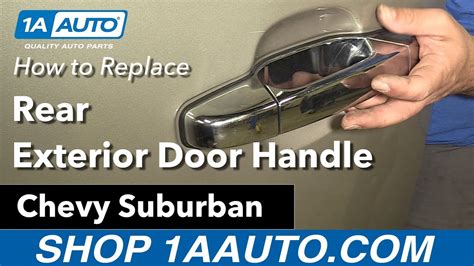 How to Replace Rear Exterior Door Handle 2007-13 Chevy Suburban | 1A Auto