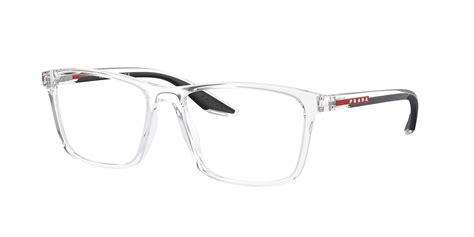 Eyeglasses Prada Linea Rossa Ps 01qv 2az1o1 56 17 Crystal In Stock