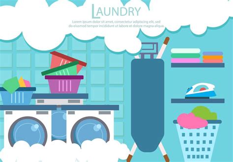 Laundry Background Vector Art Icons And Graphics For Free Download