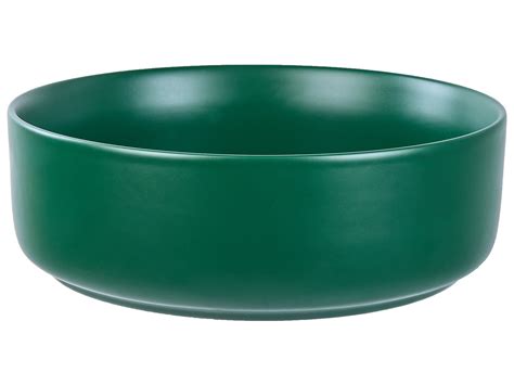 Ceramic Countertop Basin ⌀ 370 Mm Green Gudar Uk