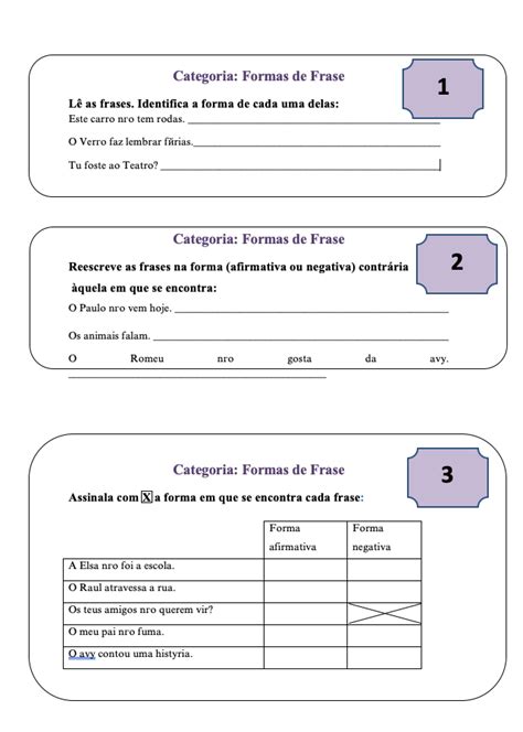 Fichas Gr Tis P Ensino B Sico L Ngua Portuguesa Bruno Fernandes