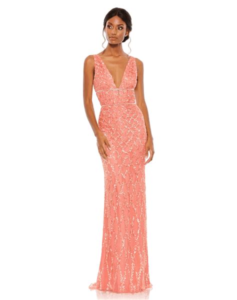 Salmon Colored Bridesmaid Dress