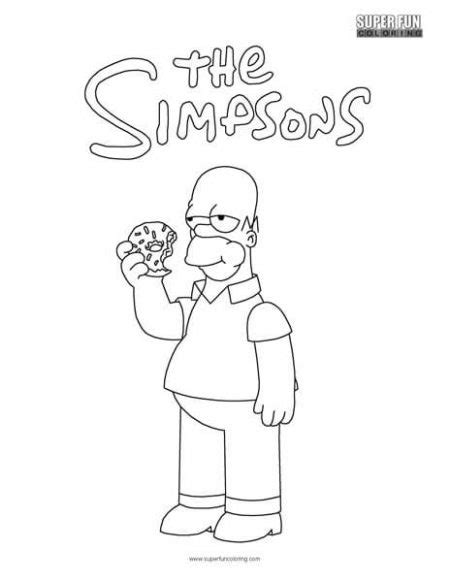 16 Homer Simpson Coloring Sheets Super Fun Coloring