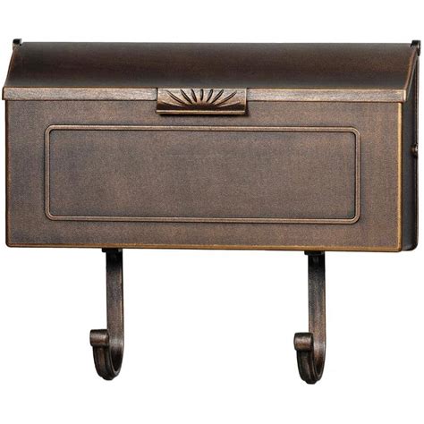 Pro Df Antique Bronze Aluminum Wall Mount Mailbox Home Hardware