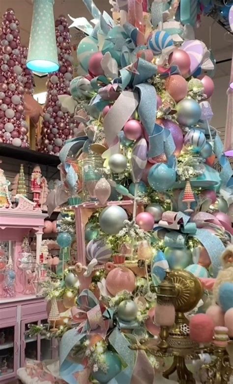 Pinks Pastels Candy Christmas Tree Decoration Inspiration Pink Christmas Tree Pink