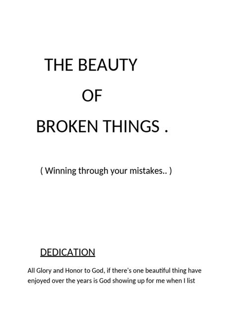The Beauty Of Broken Things Pdf Books Of Samuel Samuel
