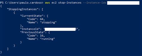 aws 3 comandos básicos para listar iniciar e parar instâncias usando