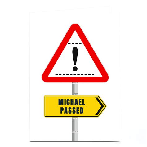 Buy Personalised Congratulations Card You Passed For Gbp 299 Card