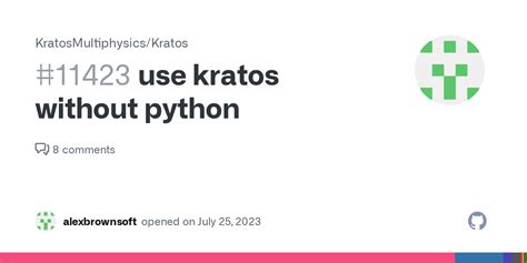 Use Kratos Without Python Issue KratosMultiphysics Kratos GitHub
