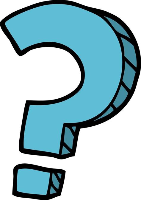 Hand Drawn Doodle Style Cartoon Question Mark 12072755 Vector Art At