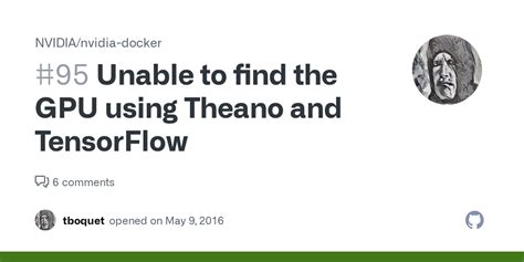 unable to find the gpu using theano and tensorflow · issue 95 · nvidia
