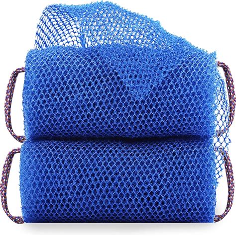 Amazon.com: African exfoliating net Sponge washcloth African Bath Sponge African Net Long Net ...