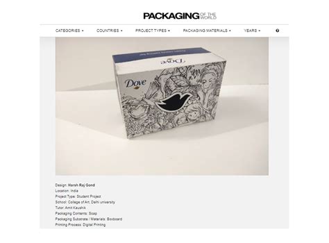 Dove Packaging Design On Behance