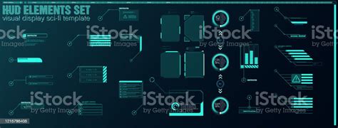 미래 벡터 Hud 인터페이스 화면 디자인 디지털 콜아웃 제목입니다 그래픽 사용자 인터페이스에 대한 스톡 벡터 아트 및 기타 이미지 그래픽 사용자 인터페이스 헤드업