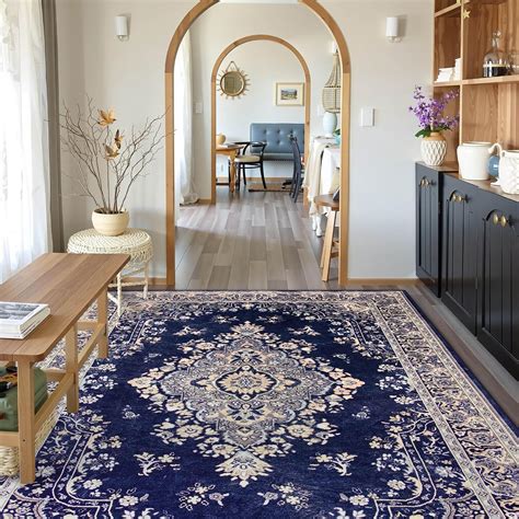 Cryptolite 9x11 Area Rug For Living Room Modern Washable
