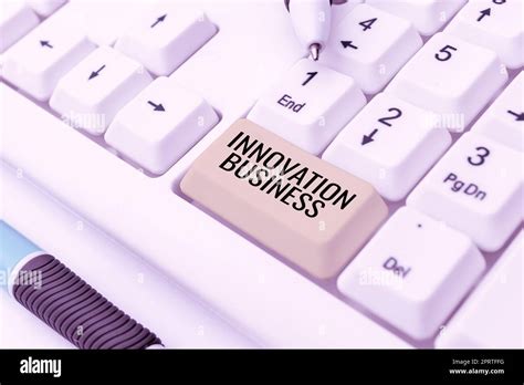 Writing Displaying Text Innovation Business Internet Concept Introduce