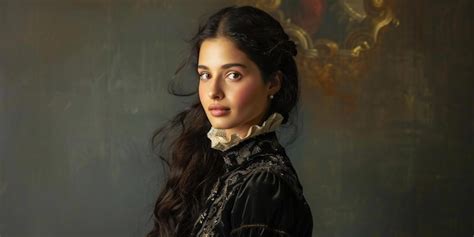 Portrait Of The Most Beautiful Years Old Female Today Premium AI Generated Image