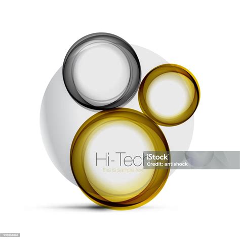 동그라미 웹 레이아웃디지털 테크노 분야웹 배너 버튼 또는 텍스트와 함께 아이콘 광택 소용돌이 색상 추상적인 원형 디자인 컬러 반지와 회색 금속 요소 하이테크 미래의 기호 0