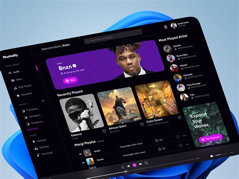 Music Dashboard By Robiu Adufe On Dribbble