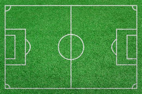 Vista Superior Listra Grama Campo De Futebol Gramado Verde Com Linhas