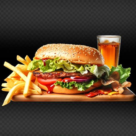 Premium Psd Set Of Burger