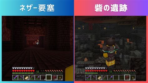 ネザー要塞と砦の遺跡 ピグリン要塞 の探し方【マイクラ統合版】