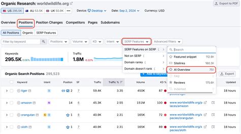 SERP Features AI Overview