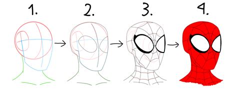 Drawing Spider Man Step By Step By Rebow19 64 On Deviantart