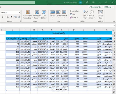 بيانات عملاء مستقل