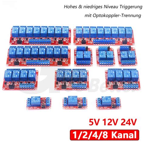 Relais 5v 8 Kanal 230v 10a Relaiskarte Relaisplatine Arduino Avr 230 V