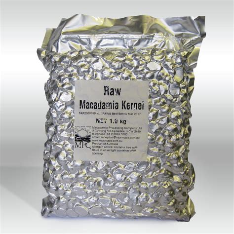 Raw Macadamia Kernel 1kg Marquis Macadamias