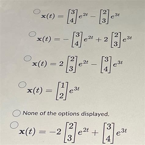 solved question 3 8 points find the solution x t of the