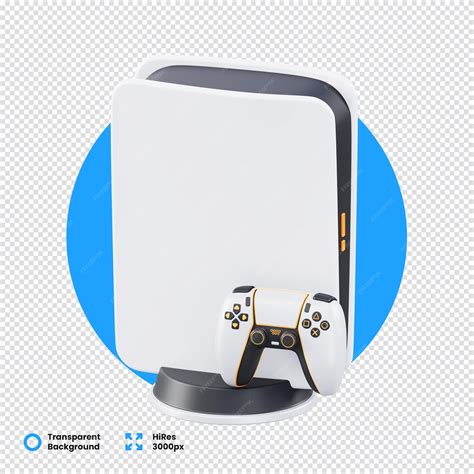Premium Psd 3d Rendered Game Console And Controller With Modern Design