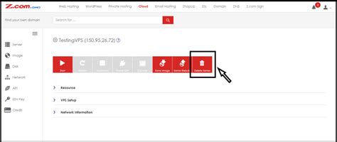 How To Delete The Cloud Vps Server Support Desk