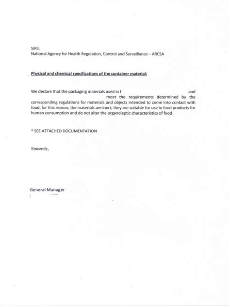 Food Packaging Material Specifications Pdf Specification Technical Standard Food And