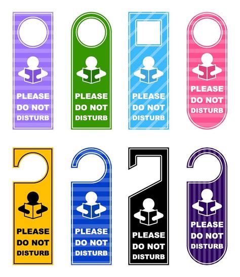 Door Hanger Do Not Disturb Handle Knob Tags Hotel Room Sign Labels Card Prohibition 22796096
