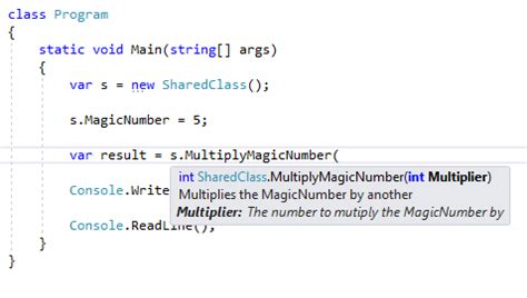 Using XML Comments To Provide Intellisense Hints Tom Wrights Code