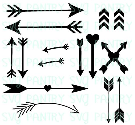 Arrow Svg Cut File Set Digital Cut Files By TheSVGpantry On Etsy