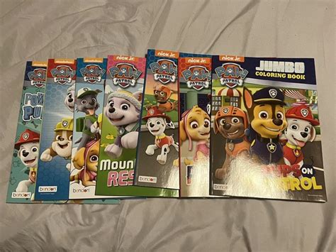 Nickelodeon Nick Jr Paw Patrol Jumbo Coloring And Activity Books Set Of