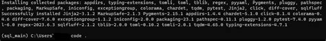 cannot find sqlfluff executable windows virtual environment issue
