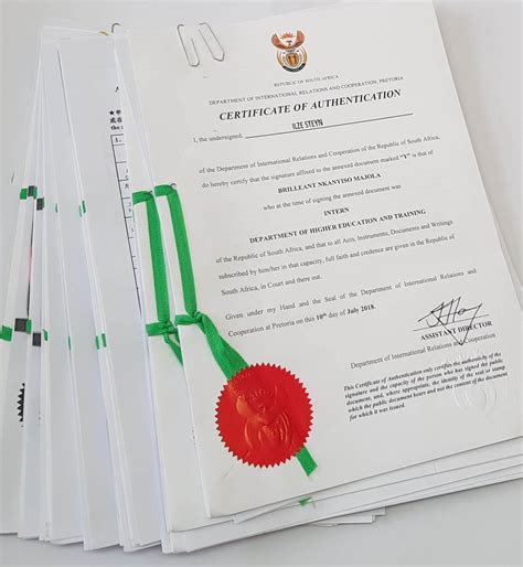 Authentication Certificates Notary Public Services Pretoria