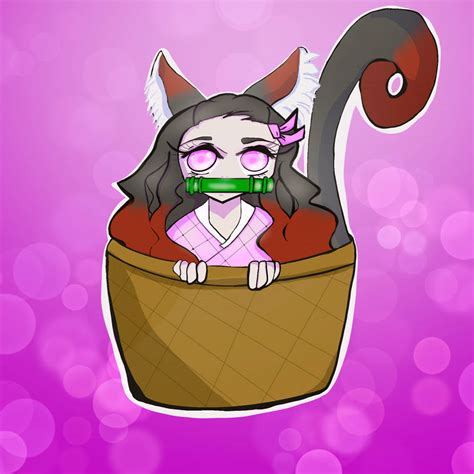 Nezuko As A Kitty Cat By Hakunoyuki On Deviantart