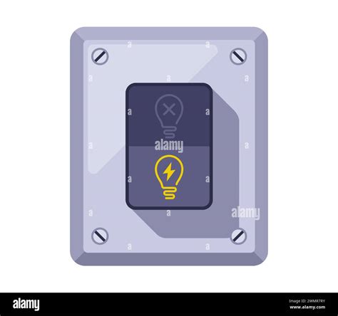 Gray Light Switch Flat Vector Illustration Stock Vector Image And Art
