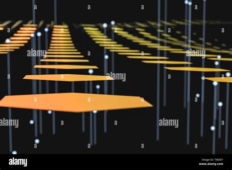 Three Dimensional Rendering Abstract Dots Variable Gradient Background