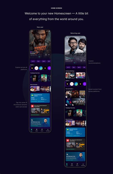 Ott Super App Uiux Design On Behance