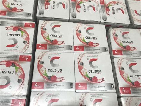Pallet Of Approximately 80 Cases Of Celsius Live Fit Raspberry Acai