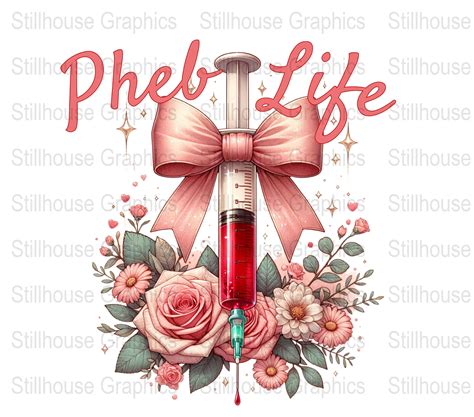 Coquette Phlebotomist Png Funny Phlebotomist Sublimation Design