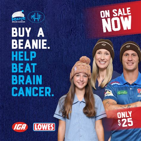 Beanie For Brain Cancer Mark Hughes Foundation