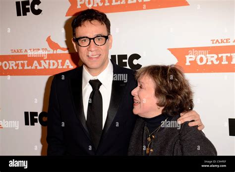 Fred Armisen Mother At Arrivals For Portlandia Second Season Premiere